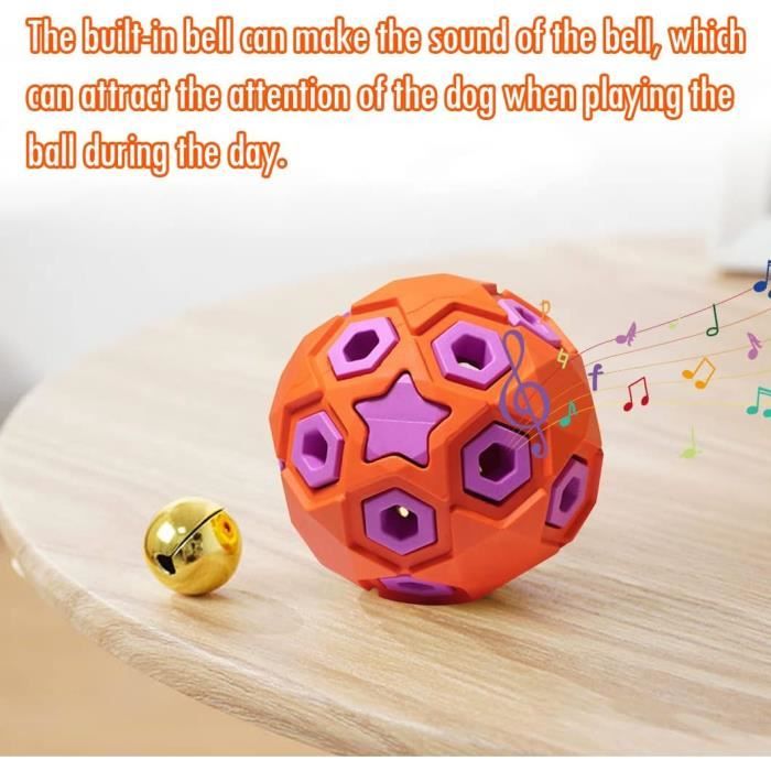 Boules De Chien Dog Ball Bell Jouet Chien Indestructible Grinçant Pour ...