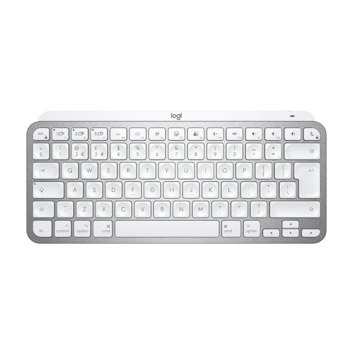 Clavier Logitech MX Keys Mini - Rétroéclairé - Bluetooth - QWERTY ...