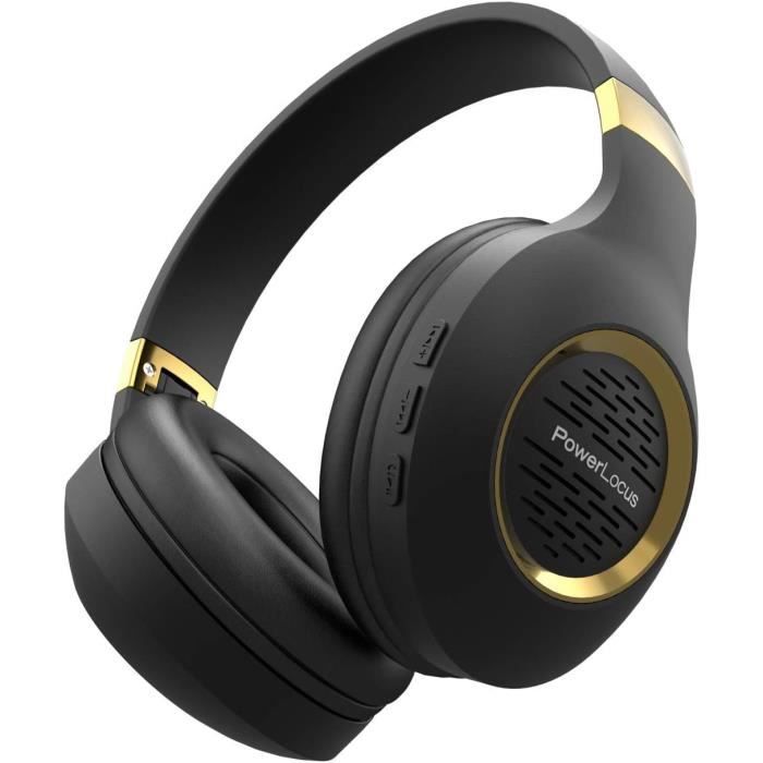 Casque Audio Bluetooth Sans-Fil Avec Microphone Intégré, Basses ...