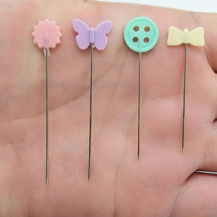 Épingles de couture en acier inoxydable, 100 pièces, accessoires de ...