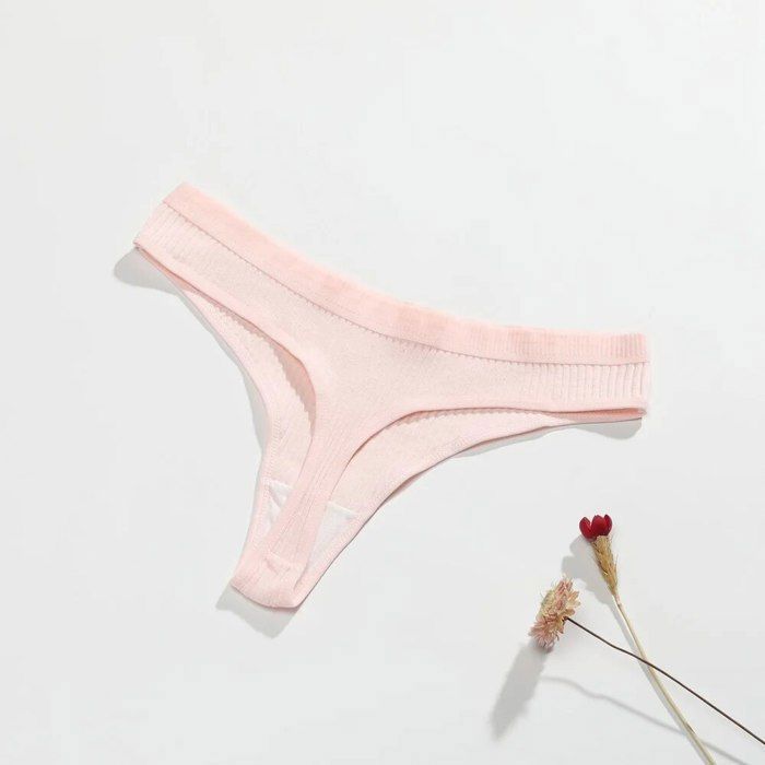Culotte string en coton pour femme,sous-vêtement sexy,caleçon féminin ...