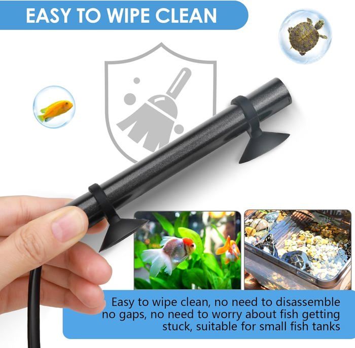 Hygger Mini Chauffage Aquarium, 25W Submersible Betta Chauffages pour ...