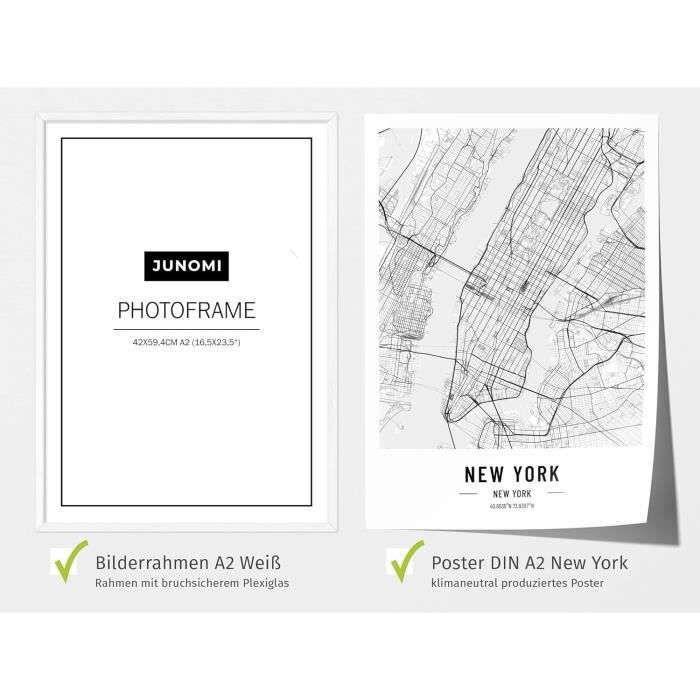 New York Poster Xl Noir Et Blanc, Din A2 Décoration De Salon, Tableau ...