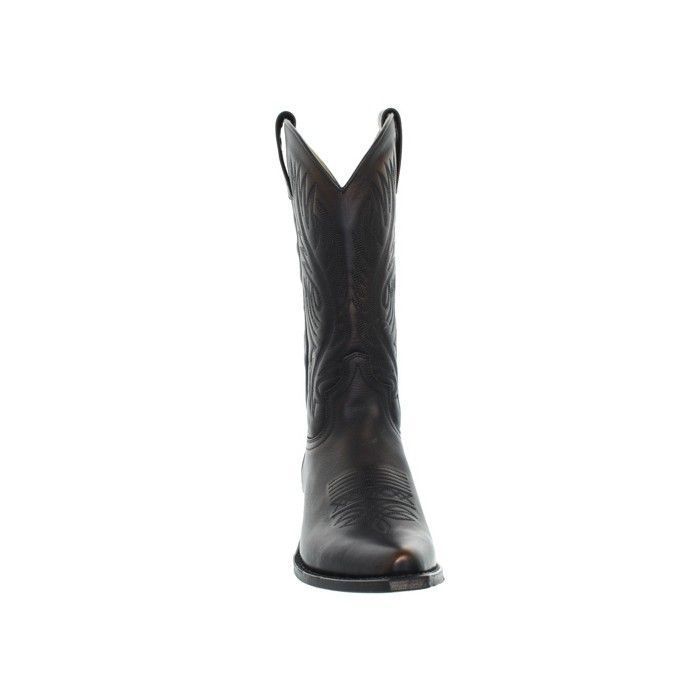 Santiags Femmes/Hommes Sendra en cuir Ref 02799 Noir Noir - Cdiscount ...