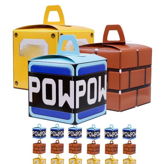 Super Mari Party Goody Tious Boxes,Fournitures de fête d'anniversaire ...