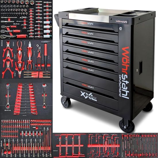 Servante d'atelier - Barracuda Tools - Ultra Tools - 7 tiroirs - Noir ...