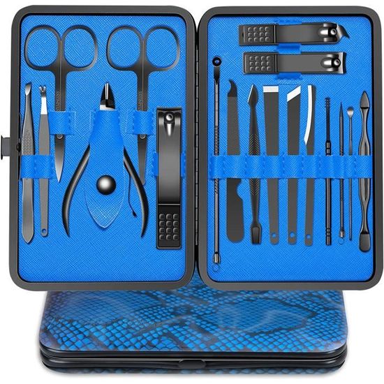 Kit Manucre Pedicure Coupe Ongle Professionnel Coupe Cuticule Acier ...
