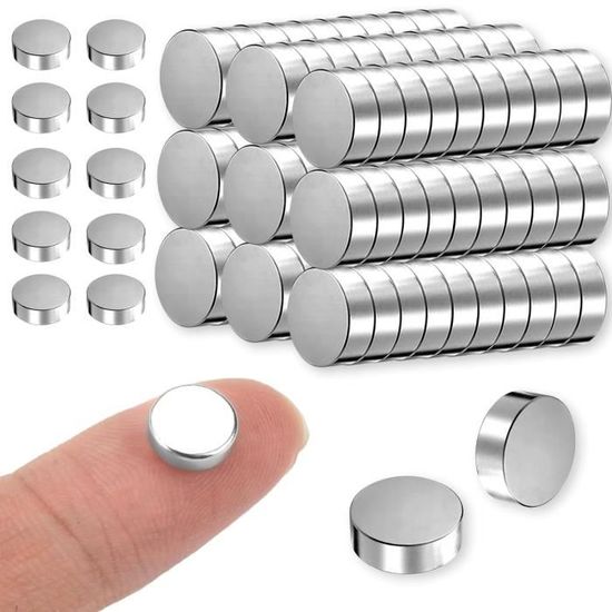 100 Pièces Aimant Neodyme,8 Mm X 3 Mm Petit Aimant Rond,Petits Aimants ...
