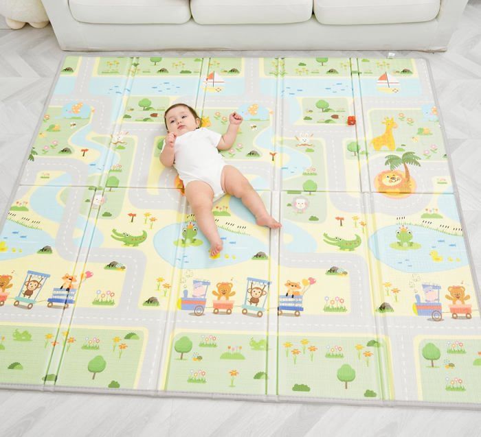 Tapis de Jeu pour Enfant Bebe 180x200x1,5cm Tapis de Sol XXL en Mousse ...