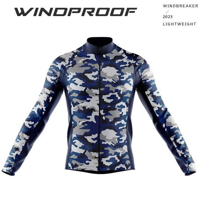 2023 Windproof Cycling Jacket Mountain Bike Long Sleeve Bicycle Jacket Anti-UV Cycling Jersey ...