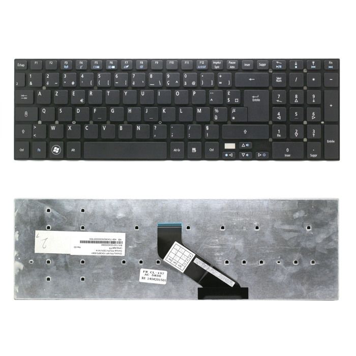 CLAVIER FRANÇAIS AZERTY POUR PC PORTABLE ACER ASPIRE V3-731 / V3-731G ...