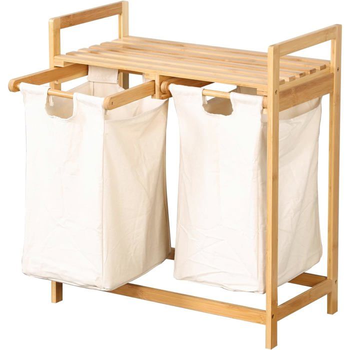 KARAT - Panier à linge eambou - Bac à linge chambre Salle de bain ...