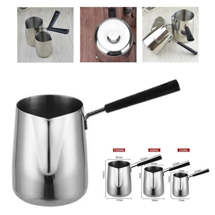 Pot verseur en acier, Pot de fusion de cire, bougie, pichet, outil de ...