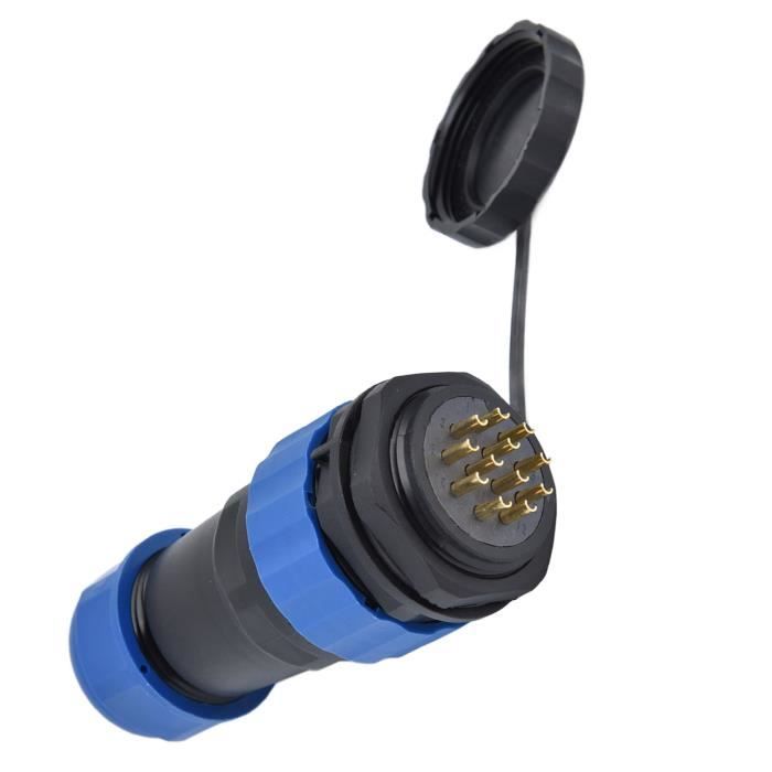 Akozon prise étanche Connecteur étanche écrou arrière IP68 prise de ...