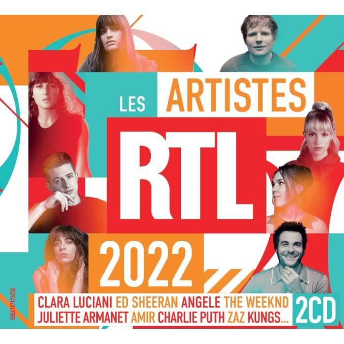 Les Artistes Rtl 2022 - Album 2 CD best of compilation radio rtl ...