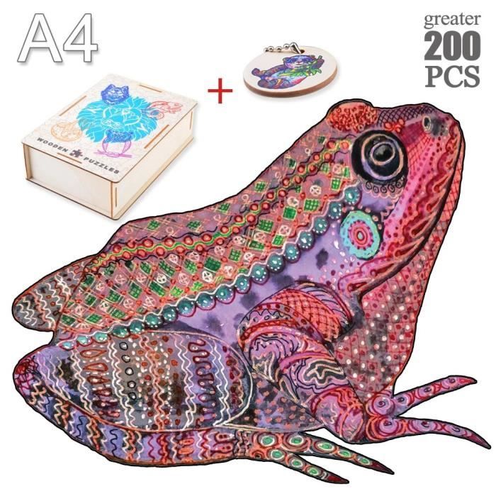 Puzzle en bois - QWA - Animaux - 200/300 pièces - Pour adultes et ...