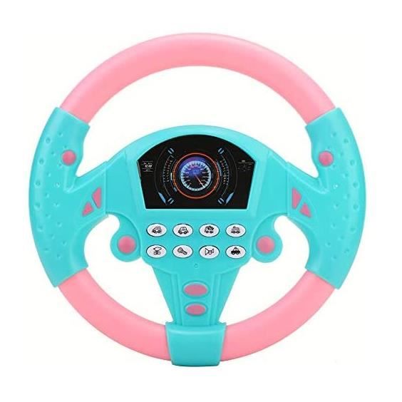 Volant de Simulation pour Enfants - Copilot - Jouets éducatifs - Bleu - Enfant - Mixte ...