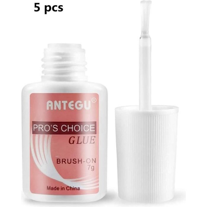 5 Pc Colle Extra Forte pour Ongles- Pinceau Inclu,7g Extension de L ...