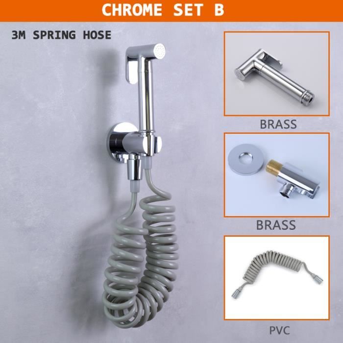 Bidet,Pulvérisateur de Bidet rond en laiton massif, robinet à froid ...