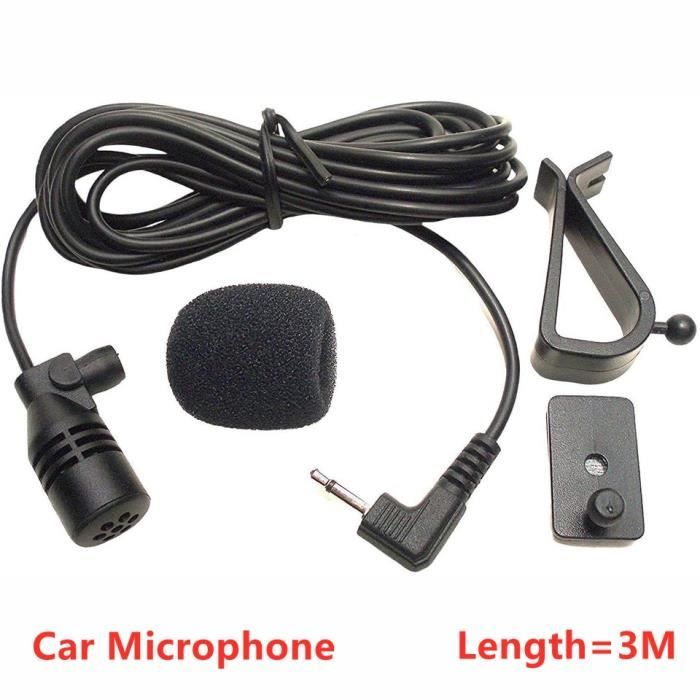 Le noir MINI professionnels voiture Audio Microphone 3.5mm prise Jack ...