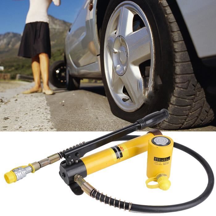 Vérin hydraulique, vérin court 10T + ensemble de pompe hydraulique ...