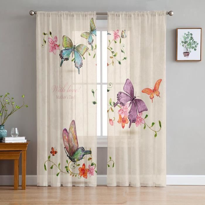 Photophore - Lanterne A Bougie UL3LB Butterfly Flowers Vintage Style ...
