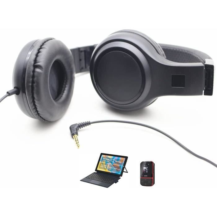 Casque Supra-Auriculaire Filaire Pliable Avec Basses Profondes Portable ...