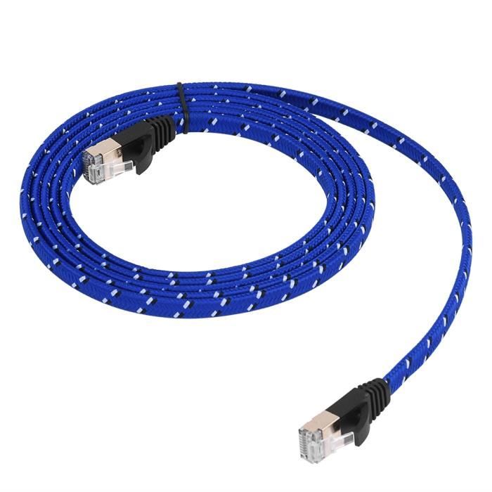 Câble LAN RJ45 Câble réseau LAN blindé CAT7 RJ45 10 Gbit/s Cordon ...