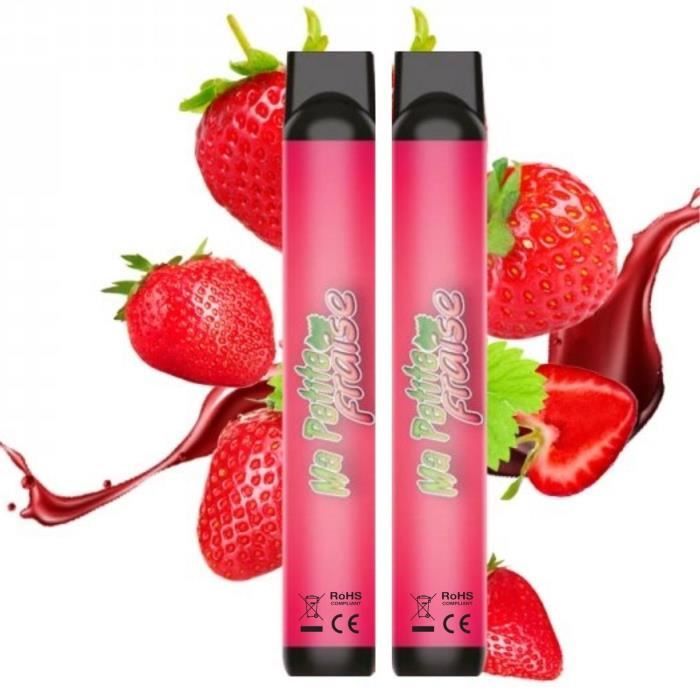 BIG PUFF - 2x Ma petite Fraise 10mg - cigarettes électroniques jetables ...