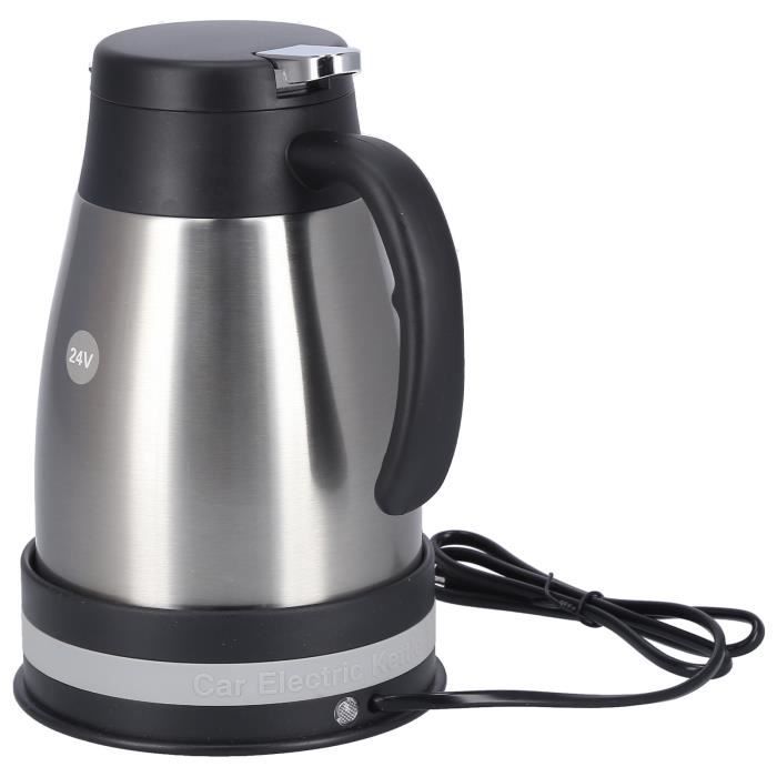 Qiilu bouilloire avec base Bouilloire à eau 24V 1200ml avec base bouilloire électrique en acier ...