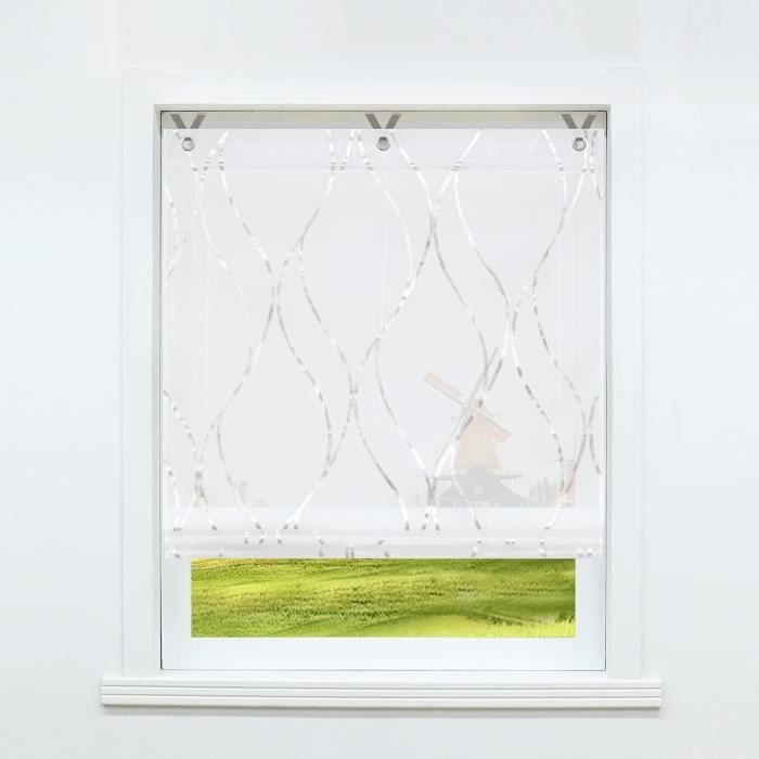 Store Bateau À Œillets - Transparent - Avec Impression Ondulée ...