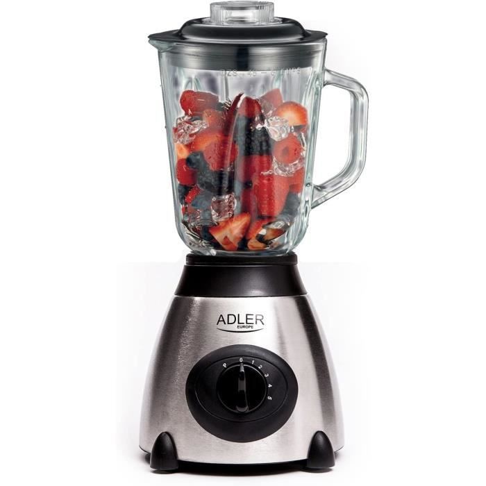 Blender Adler 4070-600 W - 5 Vitesses - Capcité 1.5L - Lame En Acier ...