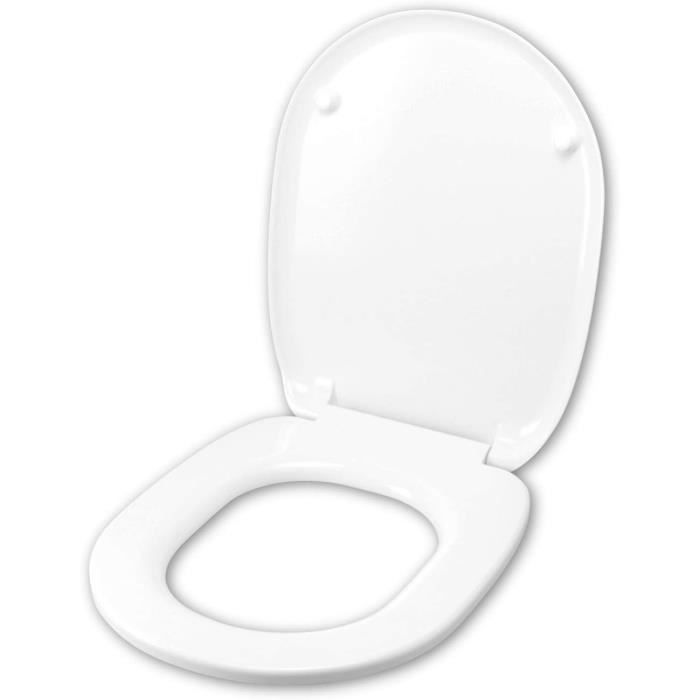 Abattant Wc Pour Olympia Rubis Thermodur Blanc Charnière Inoxydable ...