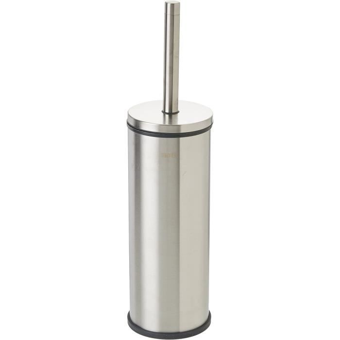 Brosse Wc Et Support En Acier Inoxydable, Chromé, 9,3 X 35,6 X 9,3 Cm, Acier Inoxydable ...