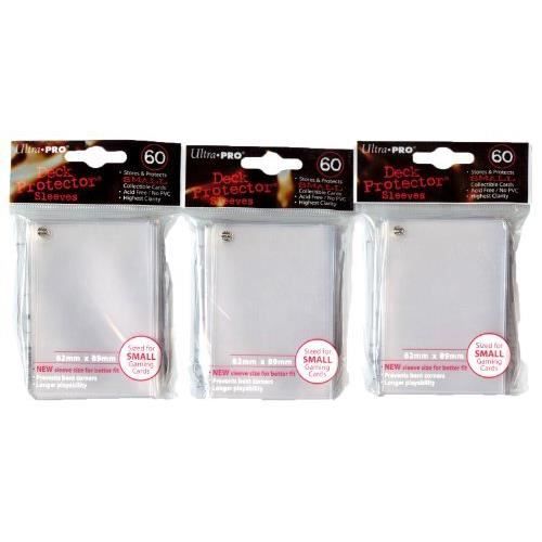 Ultra Pro Card Supplies YuGiOh Sized Deck Protector Sleeves Clear 60 ...