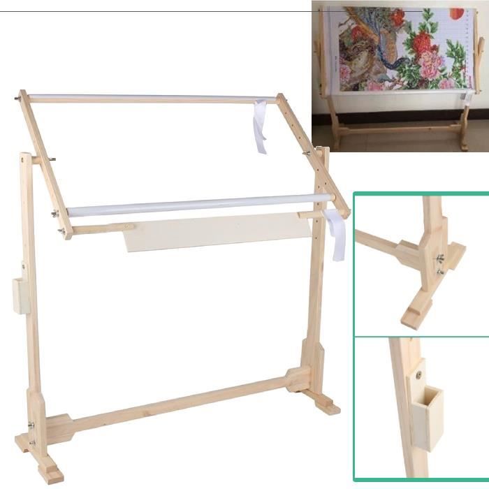 Tambour à Broder Cadre pour le point de croix Cadre de broderie en bois ...