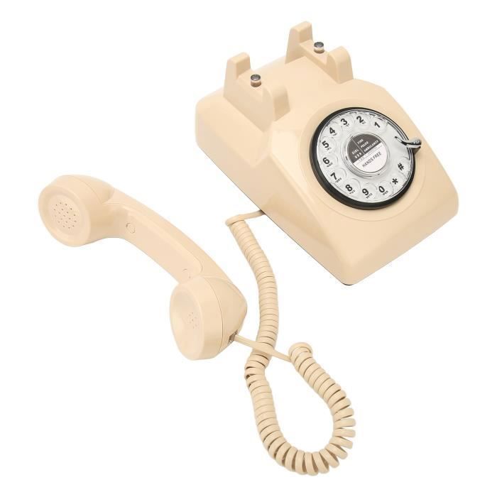 Vvikizy Telephone Fixe Rotatif Retro - Vintage Design - Technologie ...