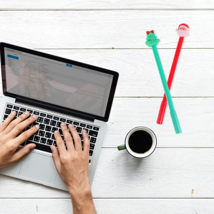 Stylo à bille roulante de bande dessinée sur le thème de Noël 24PCS gel ...