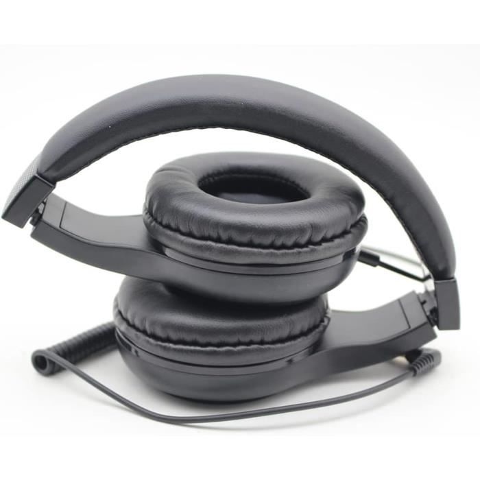 Casque Supra-Auriculaire Filaire Pliable Avec Basses Profondes Portable ...