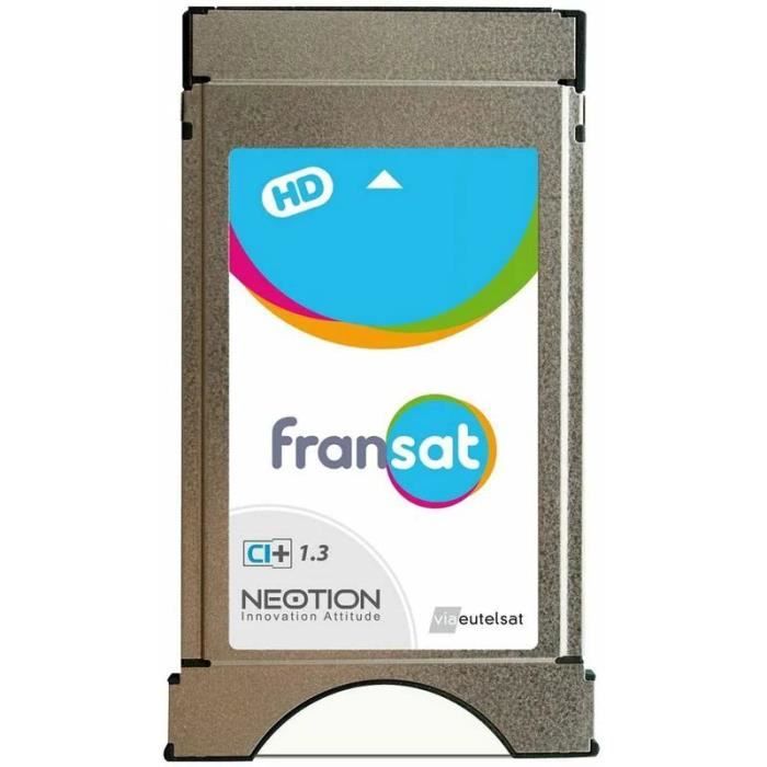 Module lecture carte PCMCIA - NEOTION - CI+ 1.3 HD - Carte Fransat PC7 ...