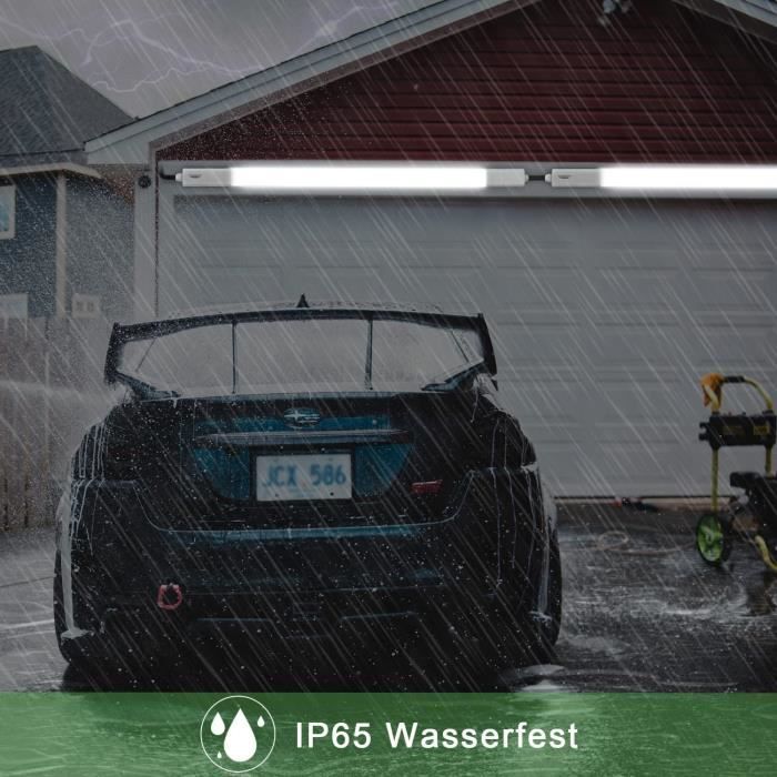 3 Pièces Tube LED 115cm, 36W 4100LM Luminaire Plafonnier LED Étanche ...