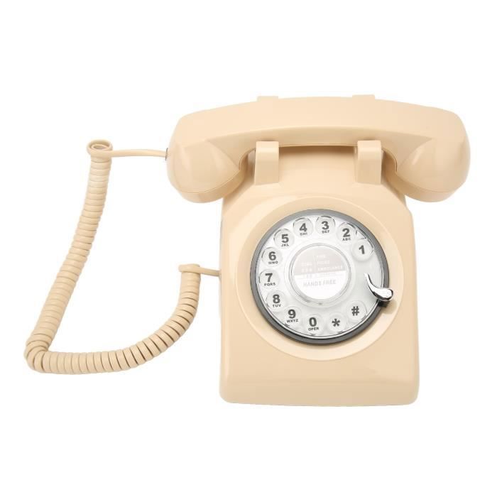 Vvikizy Telephone Fixe Rotatif Retro - Vintage Design - Technologie ...