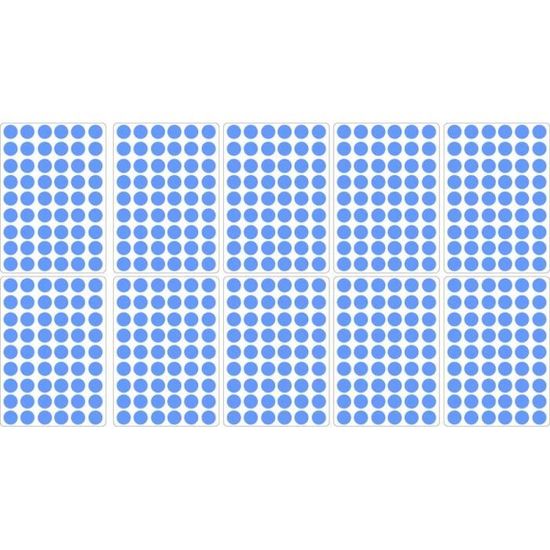 Lot 540x gommettes autocollantes bleu ronde 1,5cm scrapbooking ...