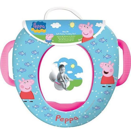 Pot Toilettes Enfants Peppa Pig Rembourré Apprentissage Siège +Poignées ...