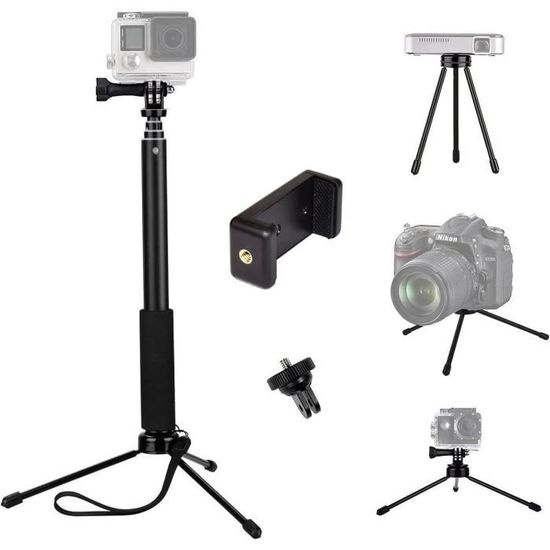 Tekcam Perche à Selfie Extensible de 94 cm avec Mini trépied pour ...