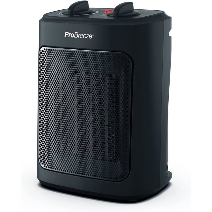 Pro Breeze Mini Ceramic Radiator 2000W 3 Power Levels Compact Space ...