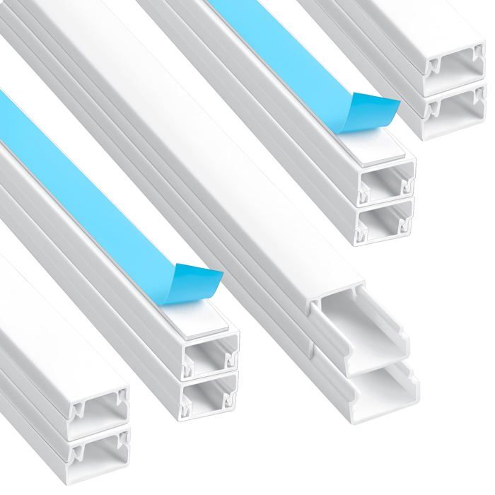 Moulure - goulotte - cache fil - plinthe - gaine range-fil - clips ...