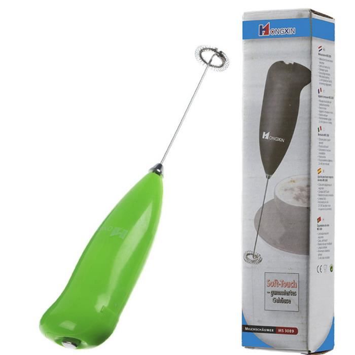 Batteur à lait électrique portable vert AIHONTAI - Mini batteur à œufs ...