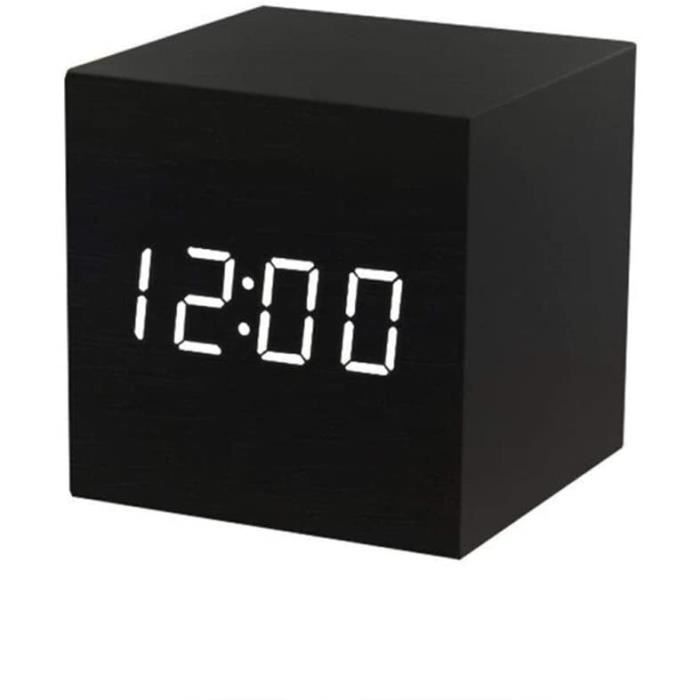 Réveil LED numérique FM Radio-réveil avec Double Ports USB de Charge ...