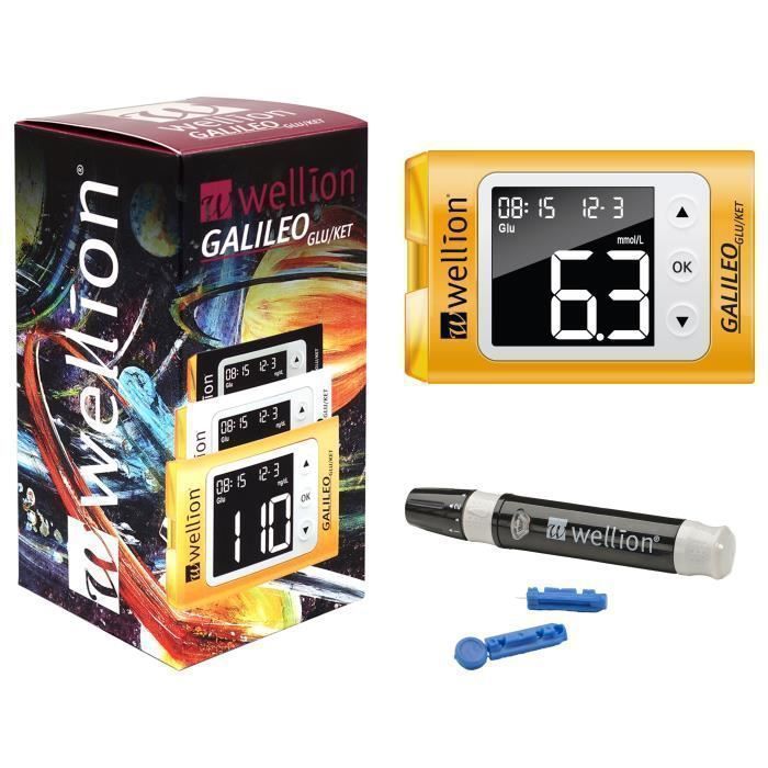 Kit lecteur de glycémie Wellion® GALILEO GLU/KET - Cdiscount Santé ...